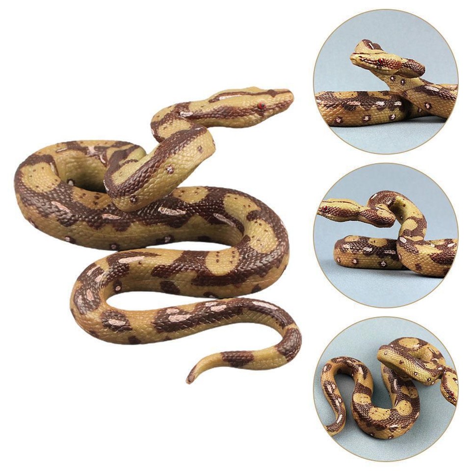 Good Realistic Fake Big Rubber Snake Lifelike Scary Prank Pa Toy Prof ...
