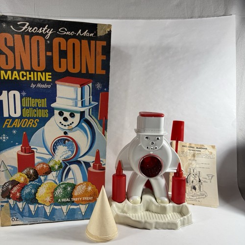 Vintage Hasbro Frosty The Snowman Snow-Cone Maker Machine Classic Toy ...