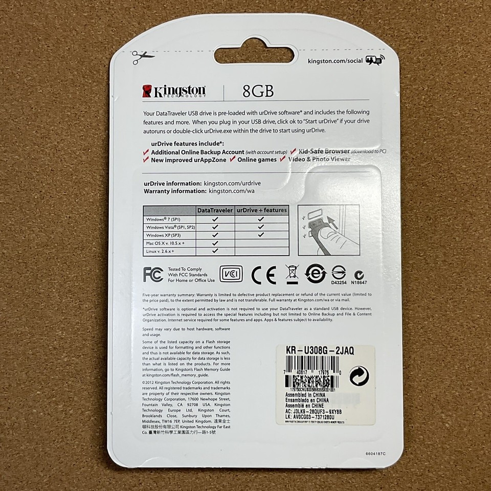 Kingston 8GB DataTraveler Data Traveler 101 G2 DT101 G2 USB 2.0 Flash ...