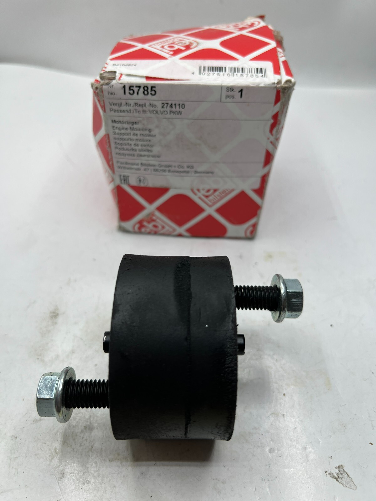 (QTY 1) FEBI 15785 Engine Mounting Left Front Fits Volvo PKW Black | eBay