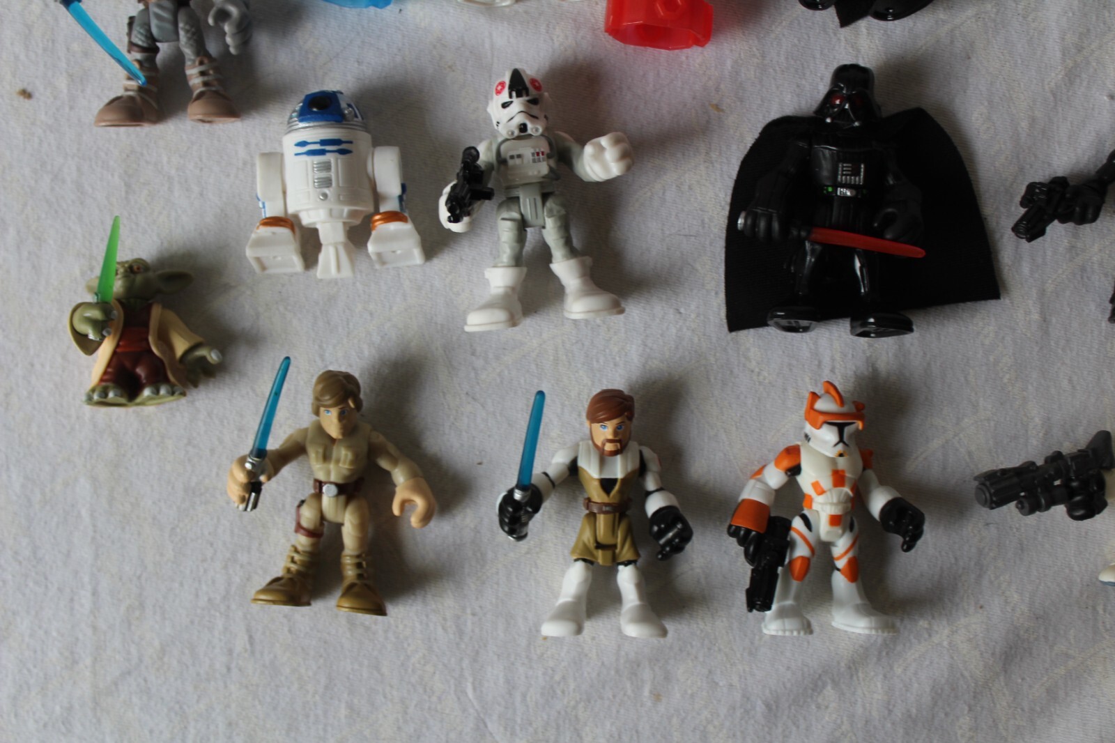 Star Wars Playskool Galactic Heroes Mini Action Figure Lot Set 14 Yoda ...