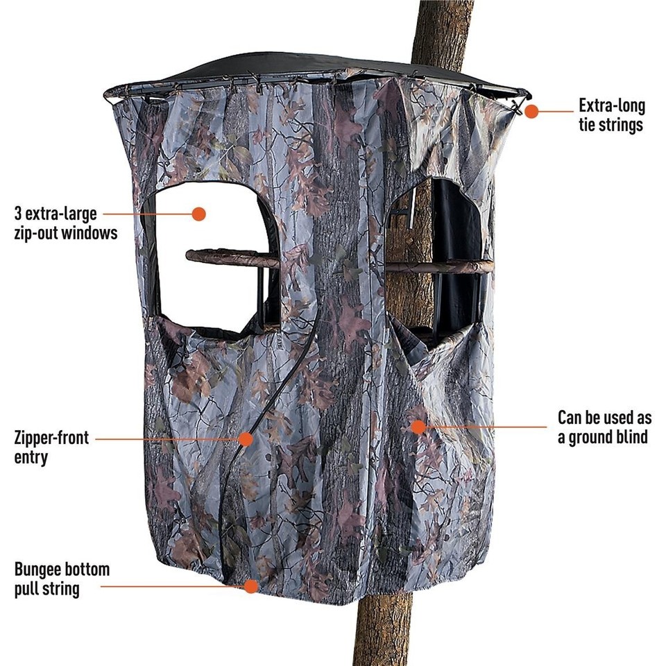 Universal Tree Stand Blind Kit Deer Hunting Big Game Camo Cover 3 ...