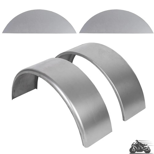 A Pair of Round Single Axle Trailer Fenders 14"-16" Wheels & Backs 32 ...