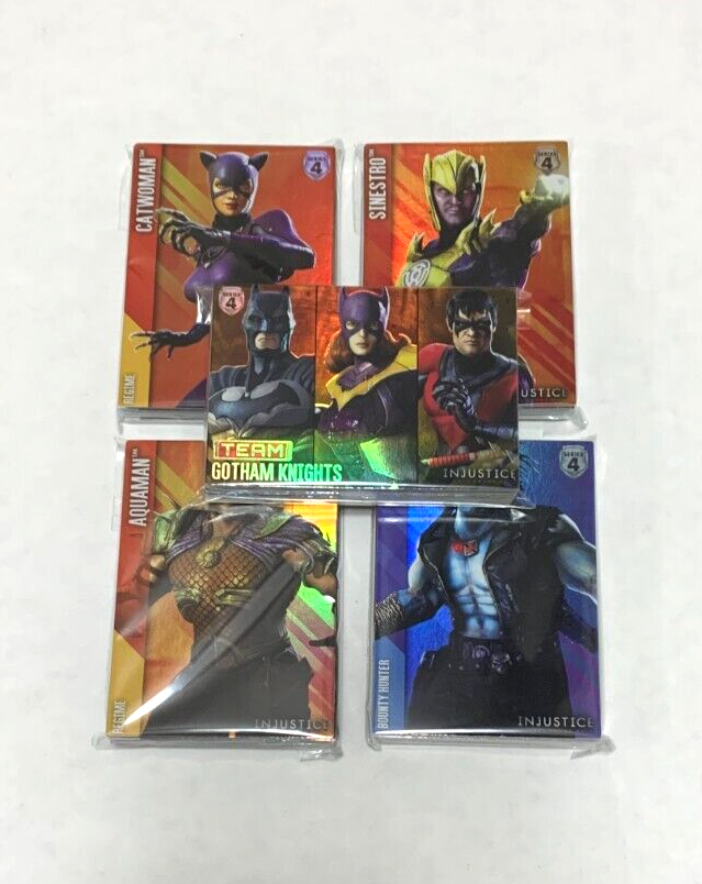 Arcade DC Injustice Cards SERIES 4 ALL FOIL SET ALL 130 cards NMint or ...