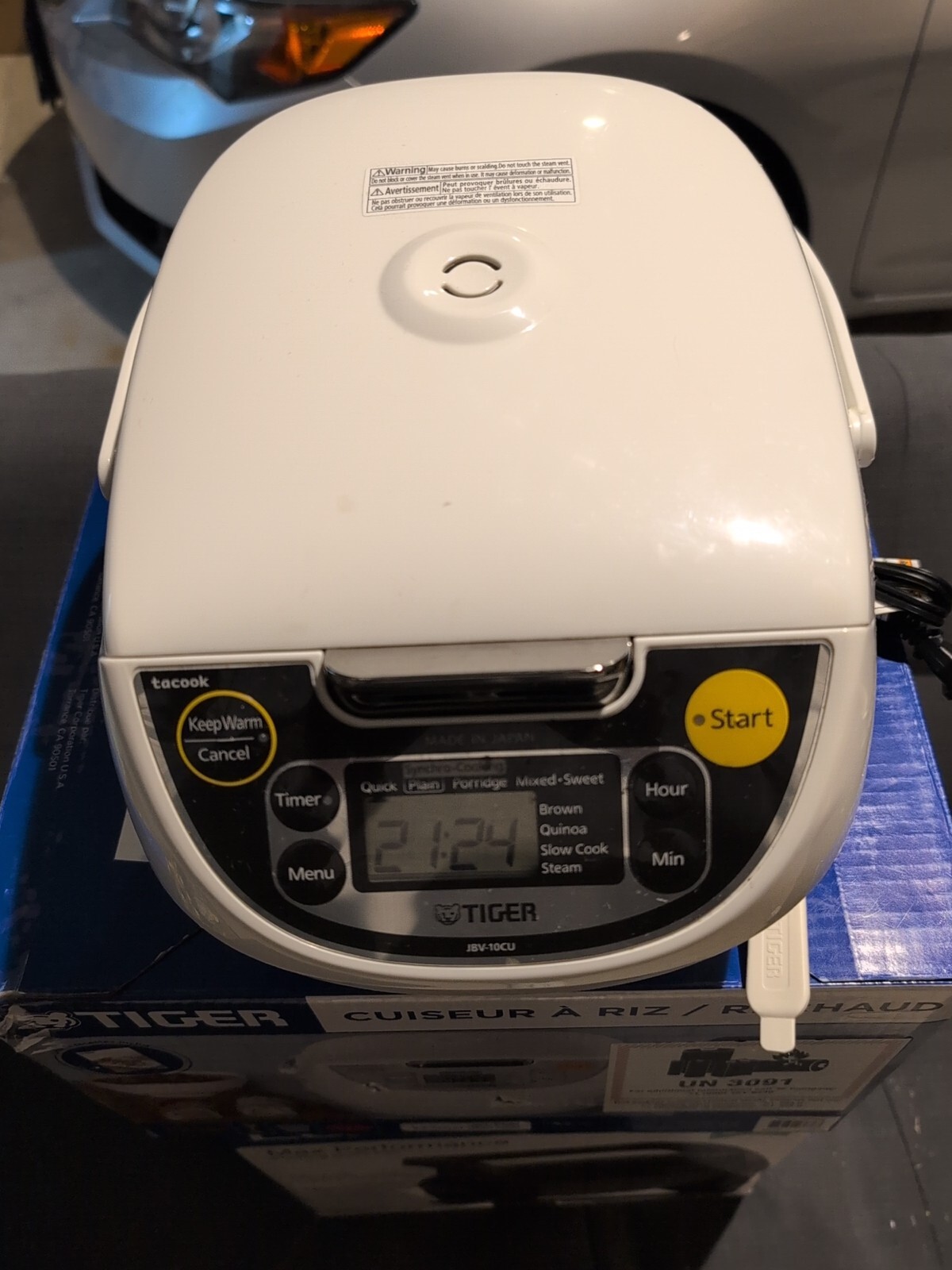 Tiger 5.5 Cup Rice Cooker Warmer Slow Cooker & Steamer Function JBVS10U ...