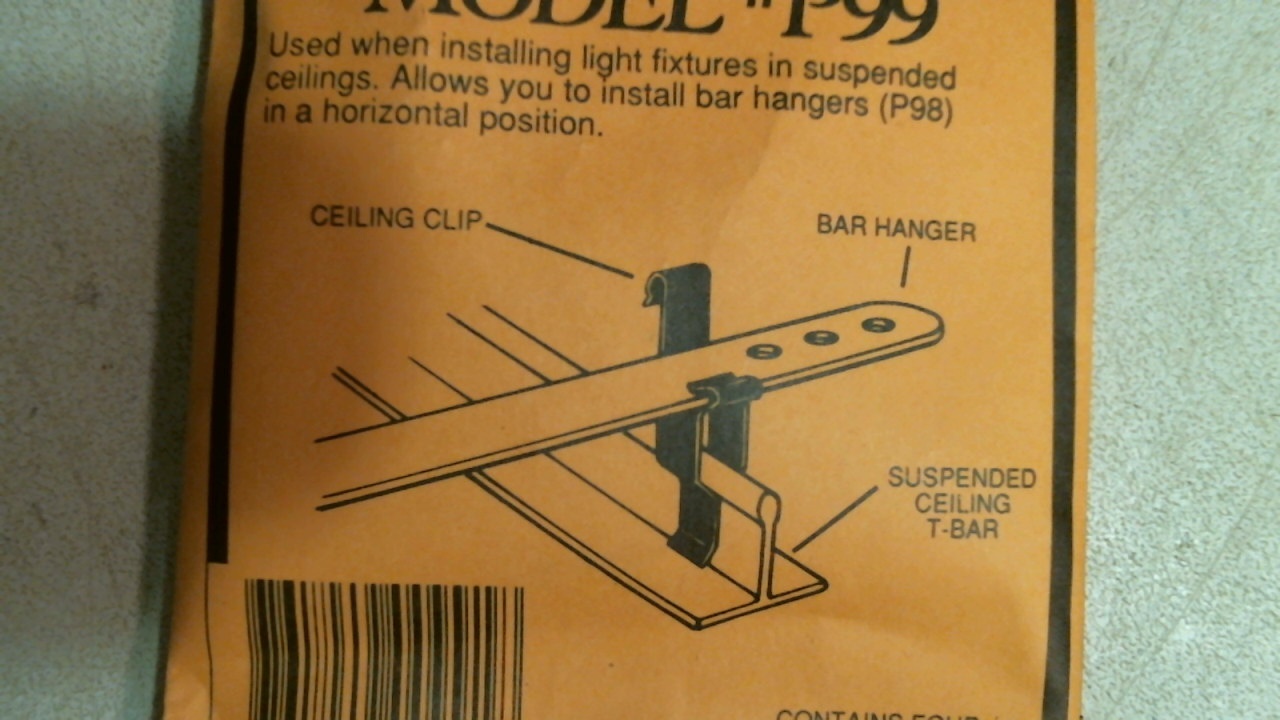 Emerald P99 Suspended Ceiling Clips 4 Pack FS | eBay