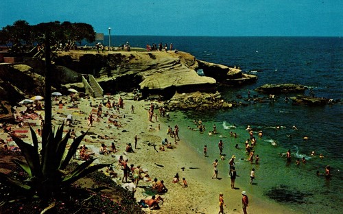Postcard La Jolla cove beach, La Jolla, California | eBay