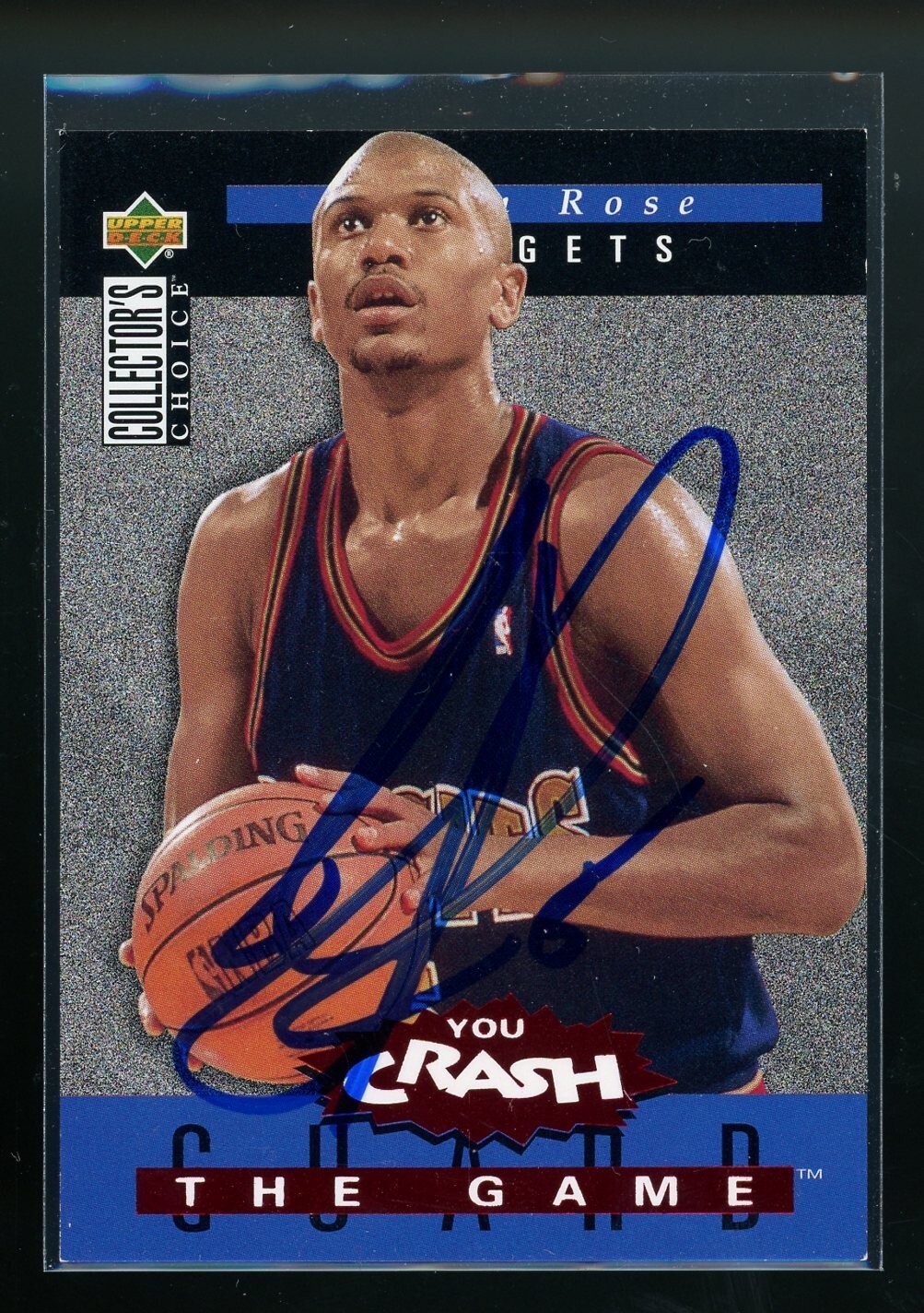 1994-95 Upper Deck JALEN ROSE Signed Card autograph AUTO NUGGETS ...