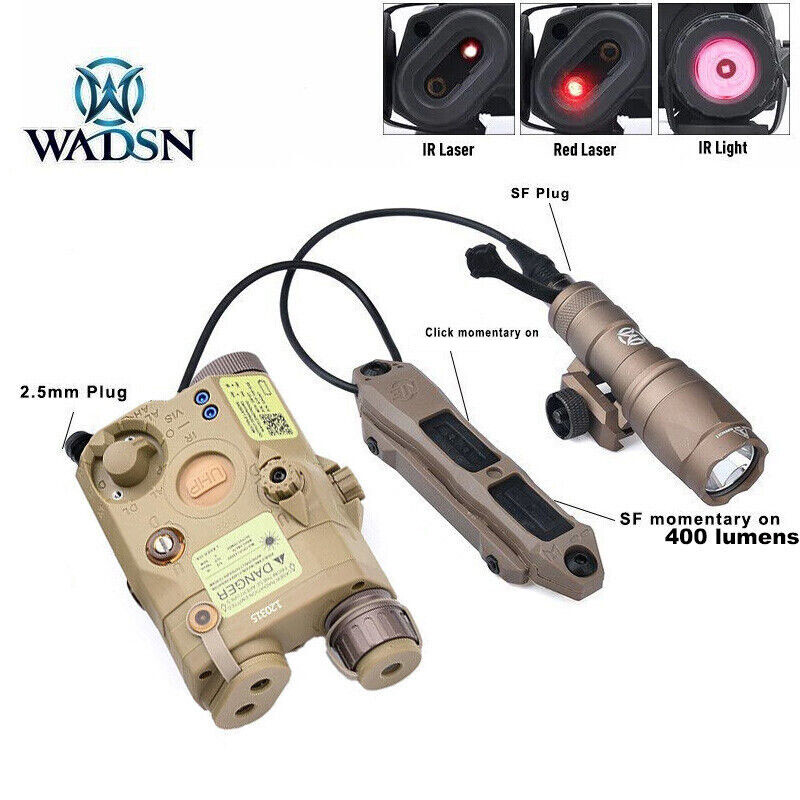 Tactical PEQ 15 IR Illuminator Red Green Blue IR Laser Aiming Sight ...