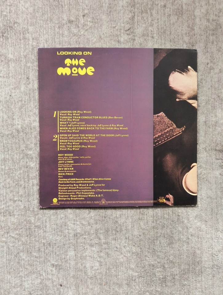 The Move - Looking On - EX/EX 1971 RE Psych Blues Rock Capitol ST-658 ...