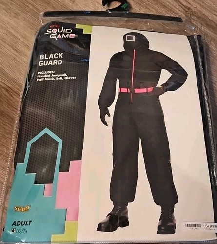 Squid Game Black Guard Halloween Costume | eBay