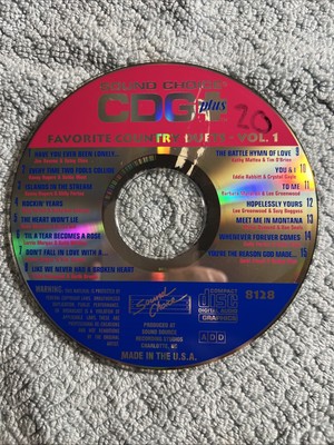 SOUND CHOICE KARAOKE COUNTRY DUETS CDG 8128 | eBay