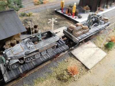 HO Roco Minitank 7th Panzer Army Half-Track Artillery A2210 Custom Hand ...