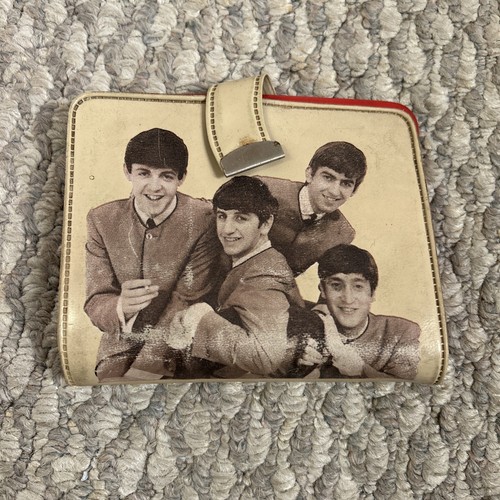 Vintage 60s The Beatles Plastic Wallet Rock And Roll Band Music Group ...