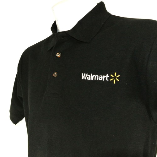 WALMART Associate Employee Uniform Polo Shirt Black Size S Small NEW | eBay