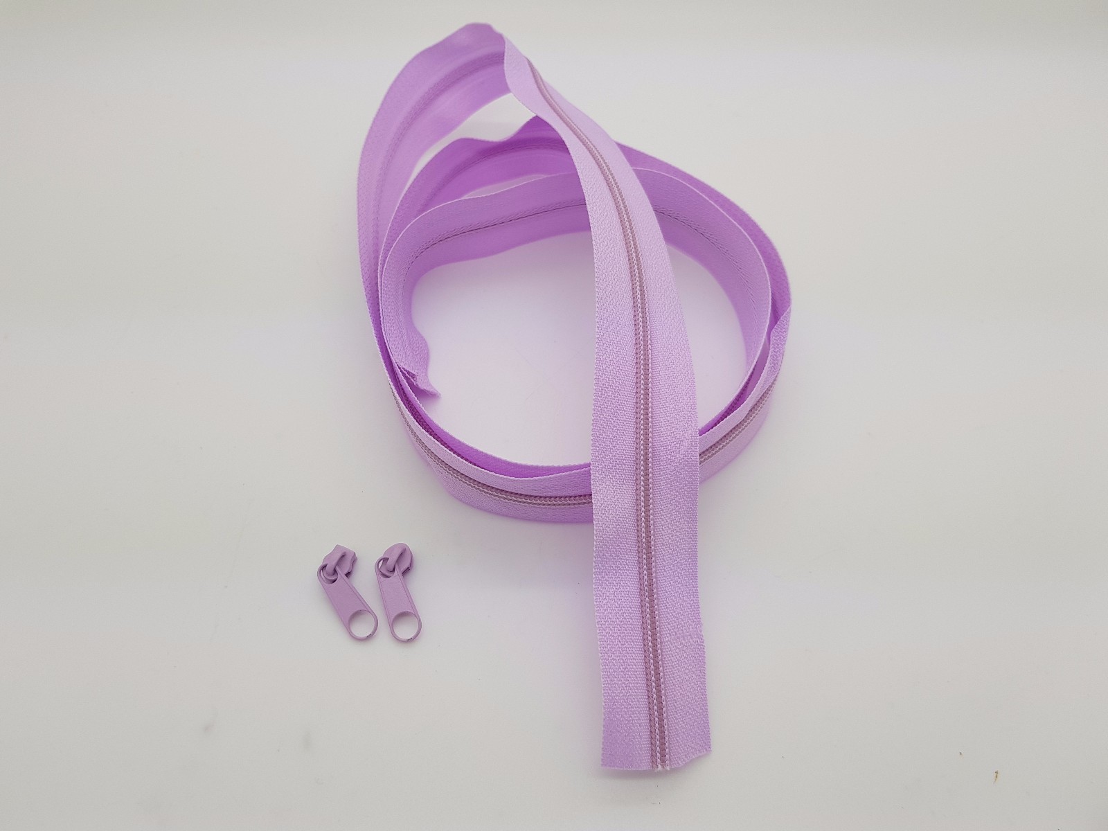 5 Meters Continuous Zip & 10 Sliders Spiral No.3 Choice of 42 Colours ...