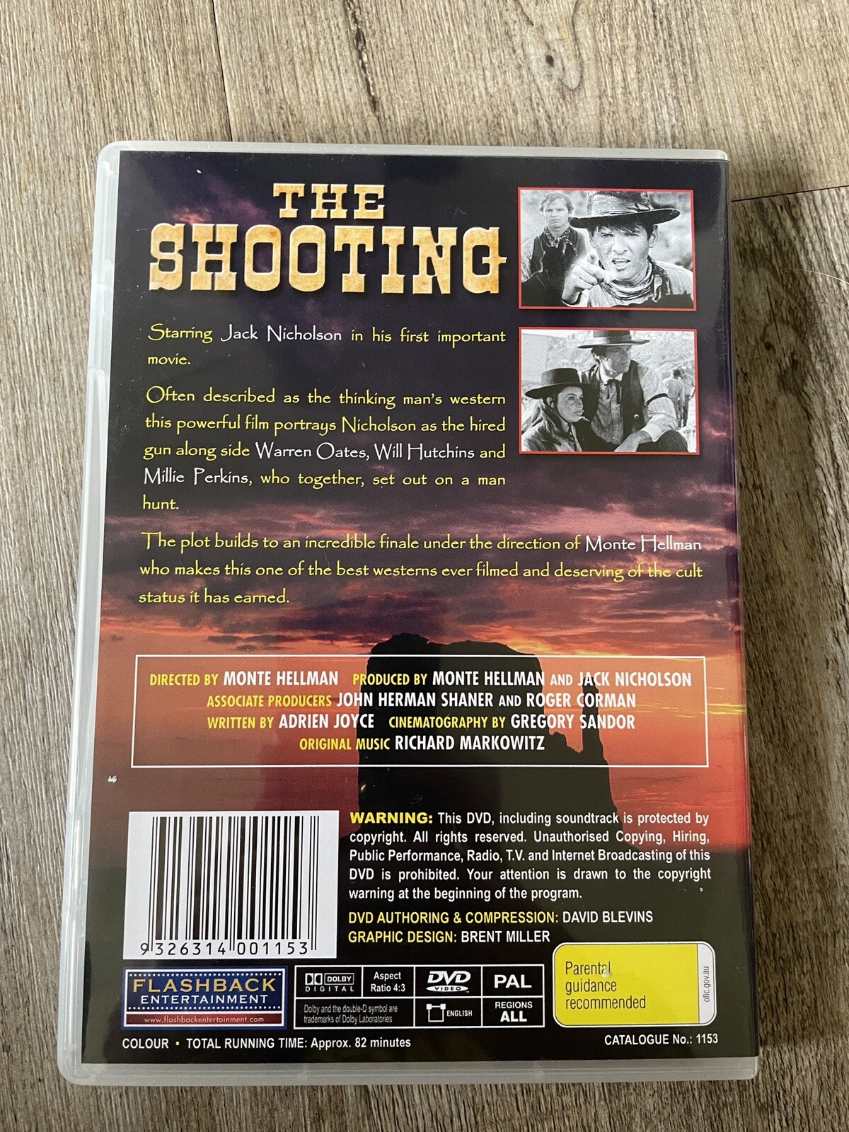 The Shooting (1966) DVD All Regions starring Jack Nicholson ...