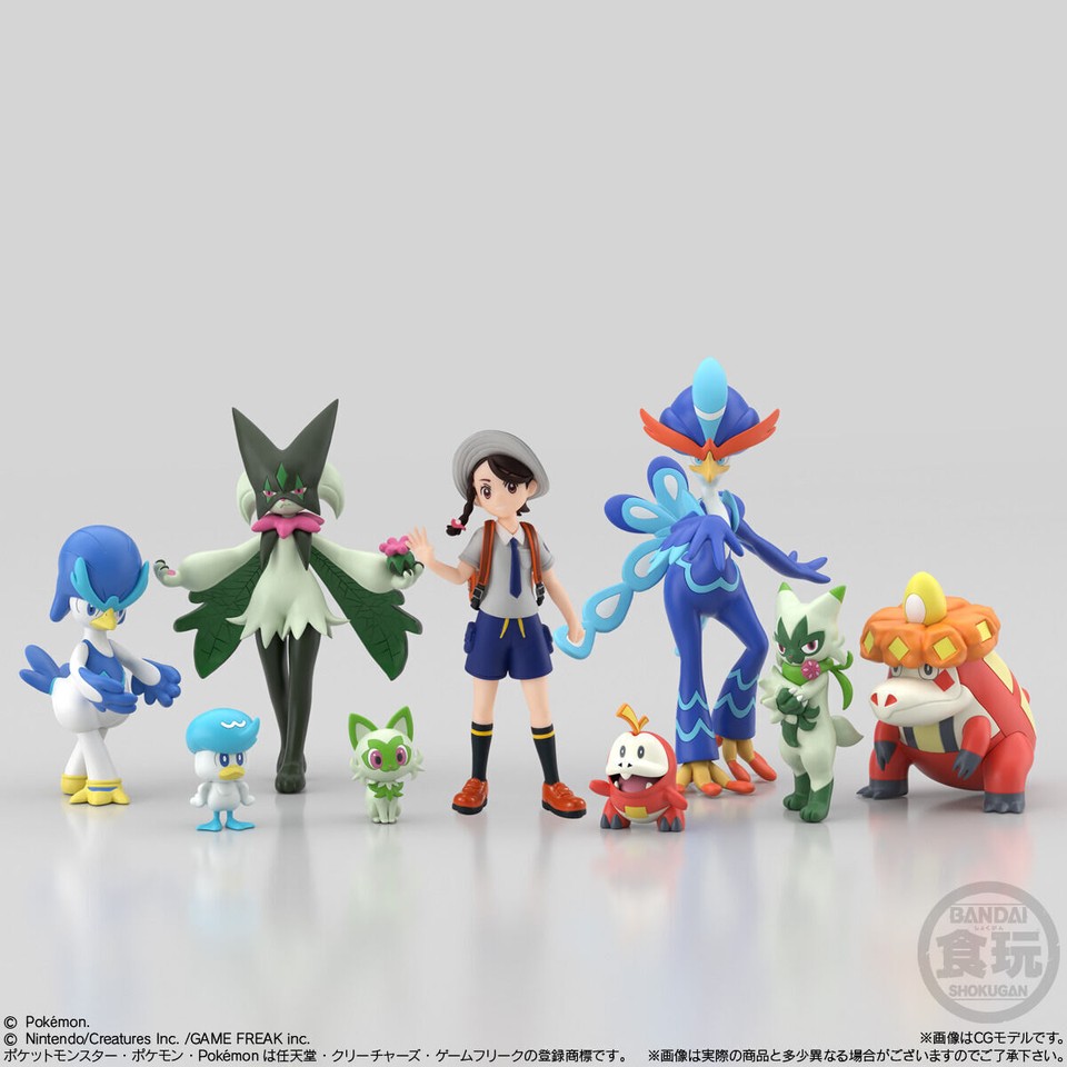 Pokemon Scale World Paldea region set Juliana Quasquaval Meowscarada ...
