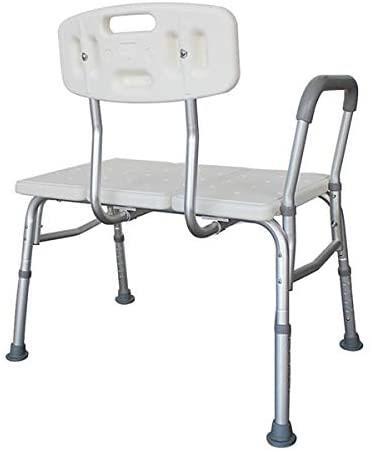 Adjustable Bath and Shower Transfer Bench Chair Stool with Reversible ...