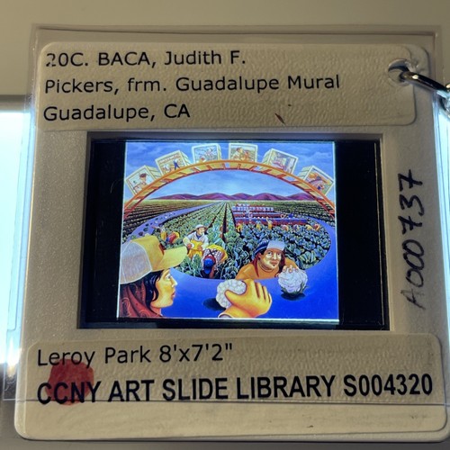 Judith F. Baca “Pickers, Guadalupe Mural”Chicano Art 35mm Slide ...