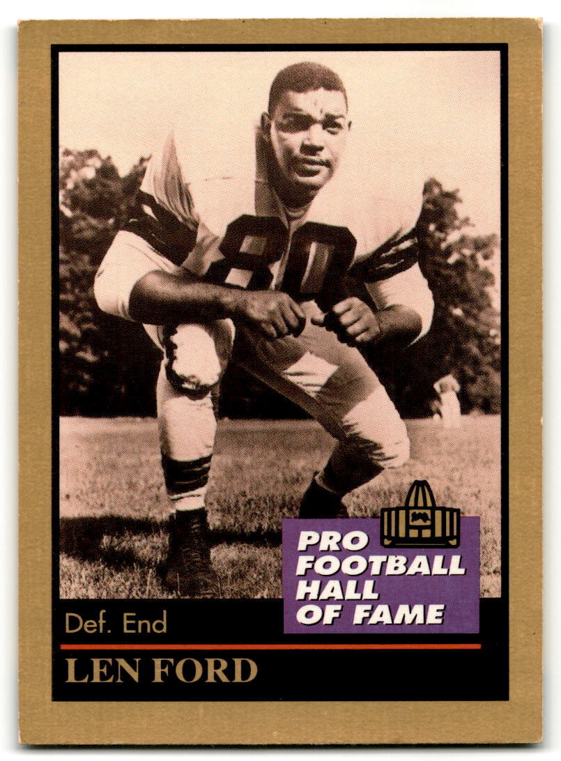 1991 Enor Pro Football Hall of Fame - #42 Len Ford for sale online | eBay