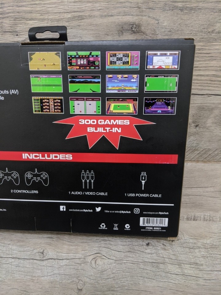 NYKO Game Console 8-Bit Console With 300 Built-In Games (2020) RARE ...