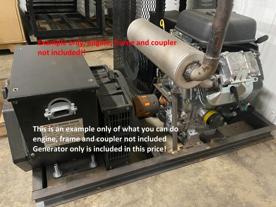 Generator Alternator Head 162F 14.4KW 3600 RPM, 2 Pole 1 Phase 120/240 ...