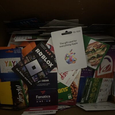 Lot of 100 Unactivated Gift Cards *NO VALUE* Roblox, Steam,Apple | eBay