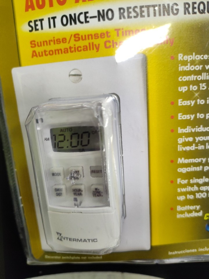 Intermatic SS8C Digital Auto Adjusting Sun Timer Programmable New ...