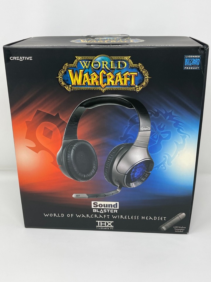 Creative Sound Blaster World of Warcraft WOW Wireless Headsets Gaming ...