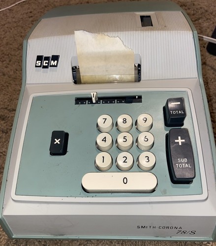 Vintage Smith Corona SCM 708 - 78/S Electric Adding Machine Parts or ...