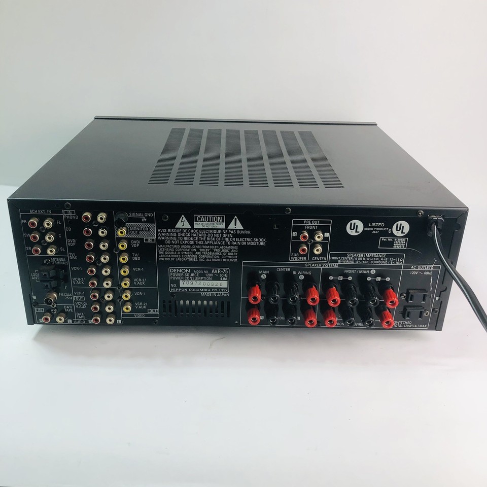 Denon AVR-75 Precision Audio Component AV Surround AM/FM Stereo ...