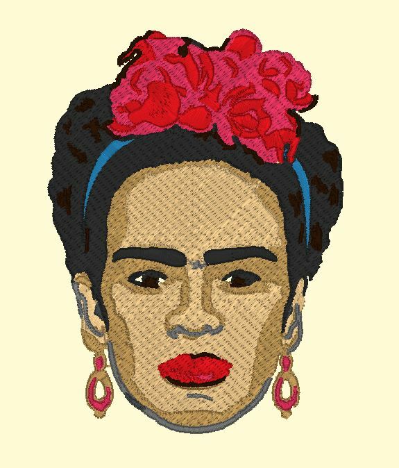 Frida Kahlo Machine Embroidery Designs - CD/USB/Floppy -12 Formats | eBay