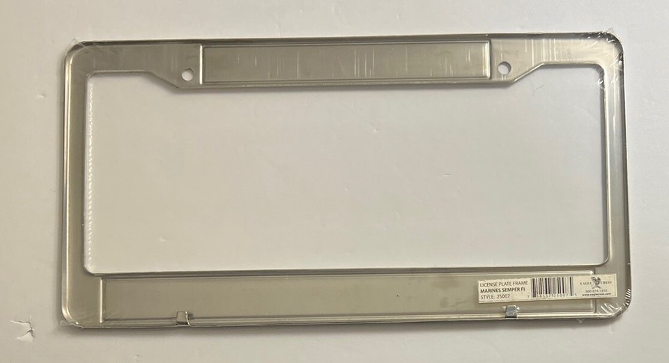 MARINES Semper Fi License Plate Frame 6"x12" CHROME Metal | eBay