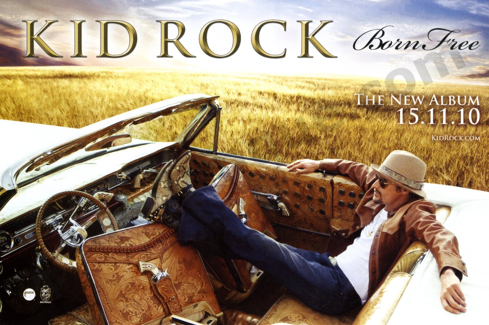 2010 Kid Rock Robert Ritchie Born Free Album CD Promo PRINT AD (1062 ...