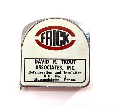 Vintage Lufkin FRICK REGRIGERATION & INSULATION Advertising Tape ...