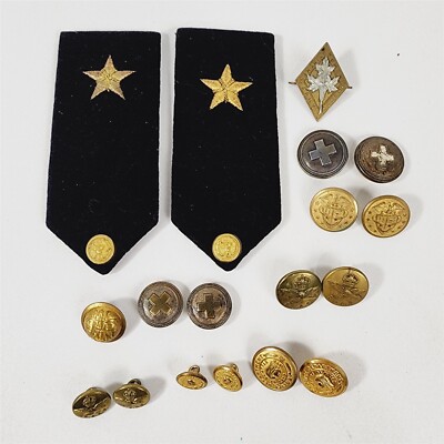 18 Vintage Metal Uniform Buttons Seattle Police, RCAF, GAR, Army | eBay