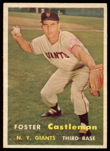 1957 Topps #237 Foster Castleman EX-MT NY Giants 71771 | eBay