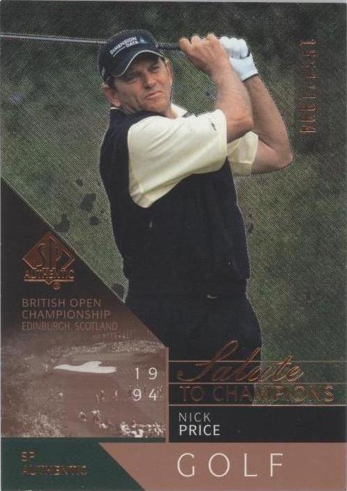2003 SP Authentic - Salute to Champions Nick Price #88 /1994 for sale ...