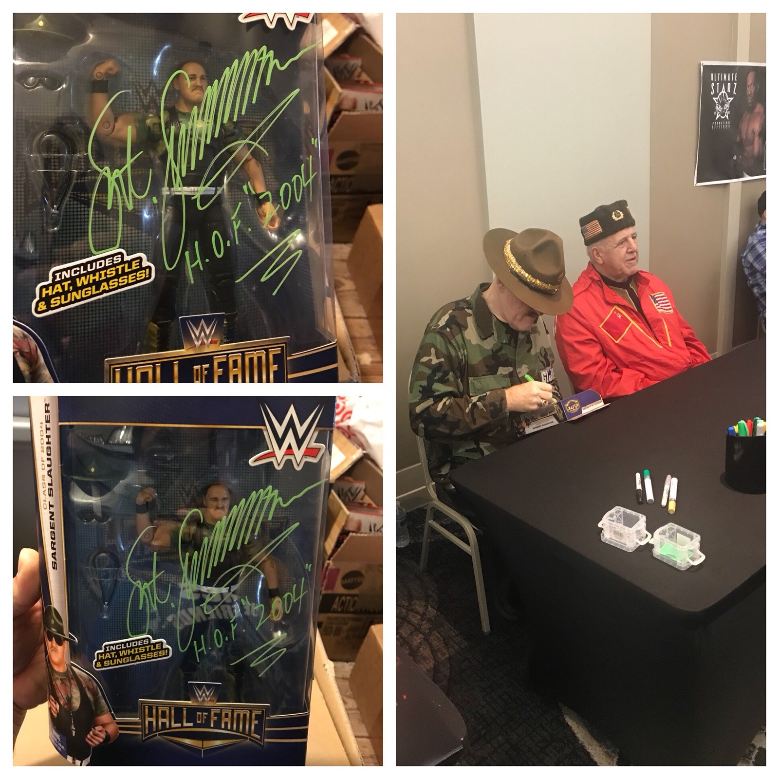 AUTOGRAPHED SGT SLAUGHTER ELITE HALL OF FAME FIGURE | eBay