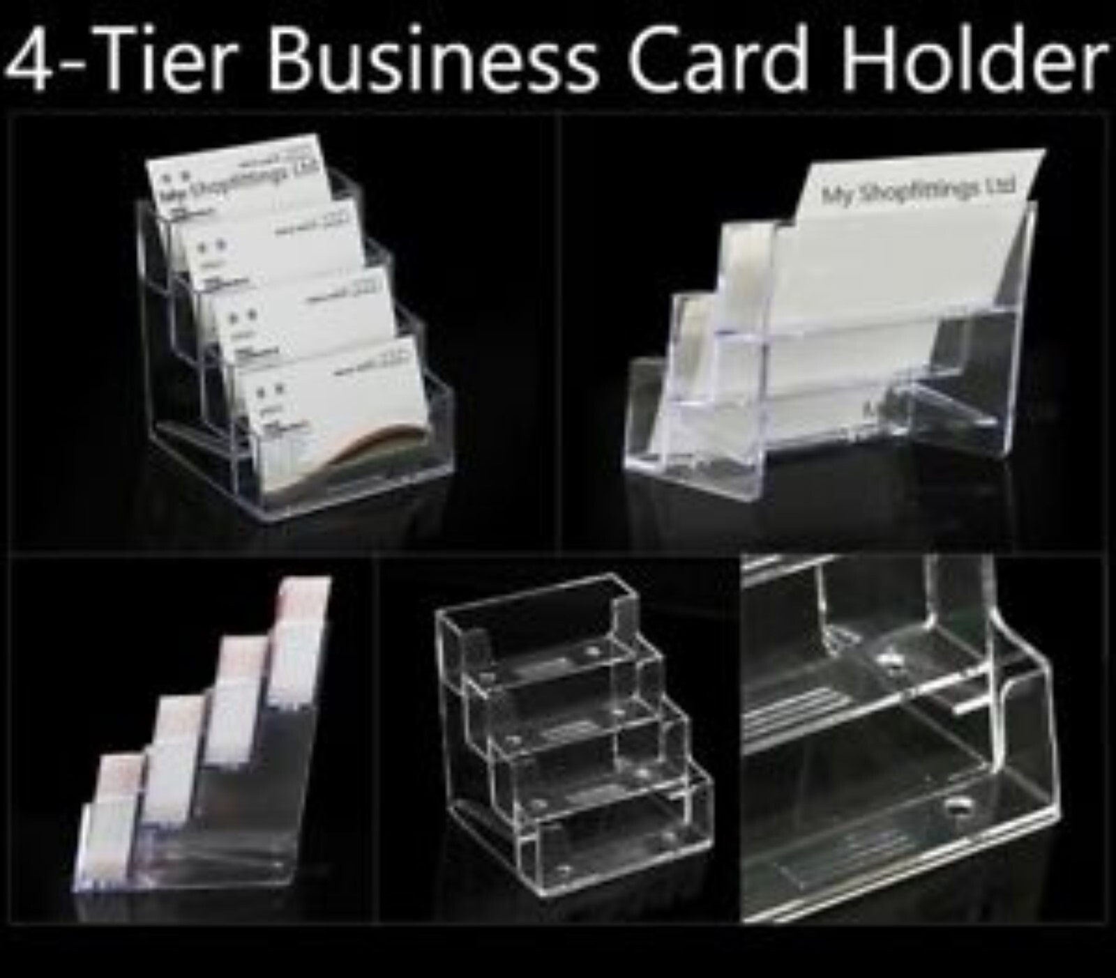 New Acrylic Business Card Holders Desktop Dispensers Display Stand 4 ...