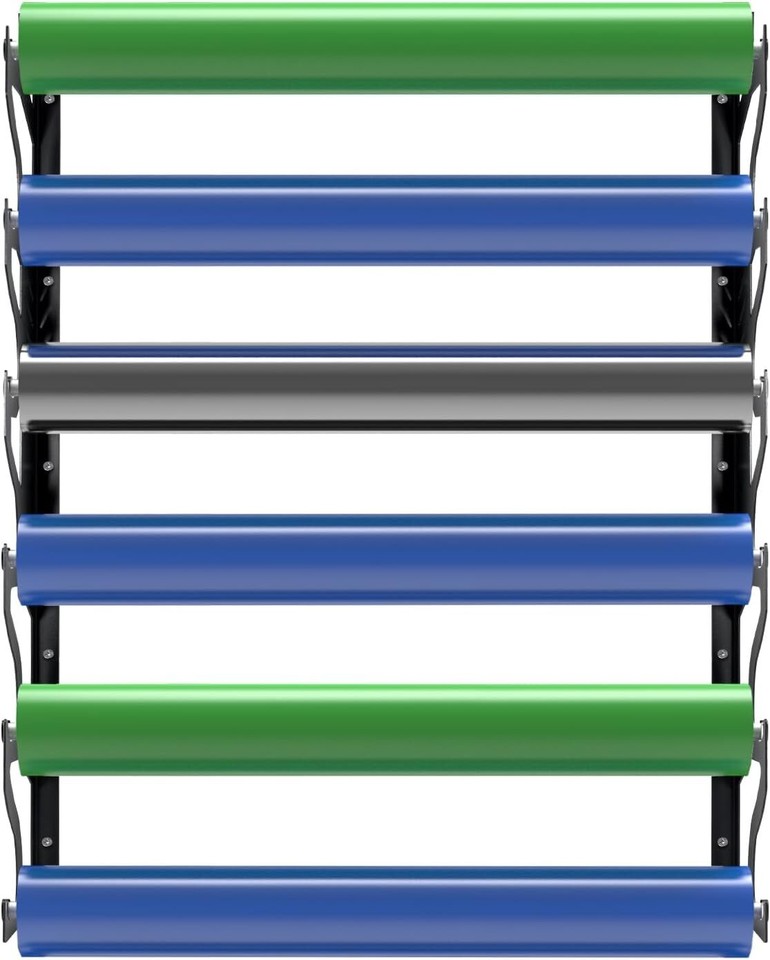 6-Roll Wall-Mounted Vinyl Film Rolls Rack Window Tint Organizer Display ...