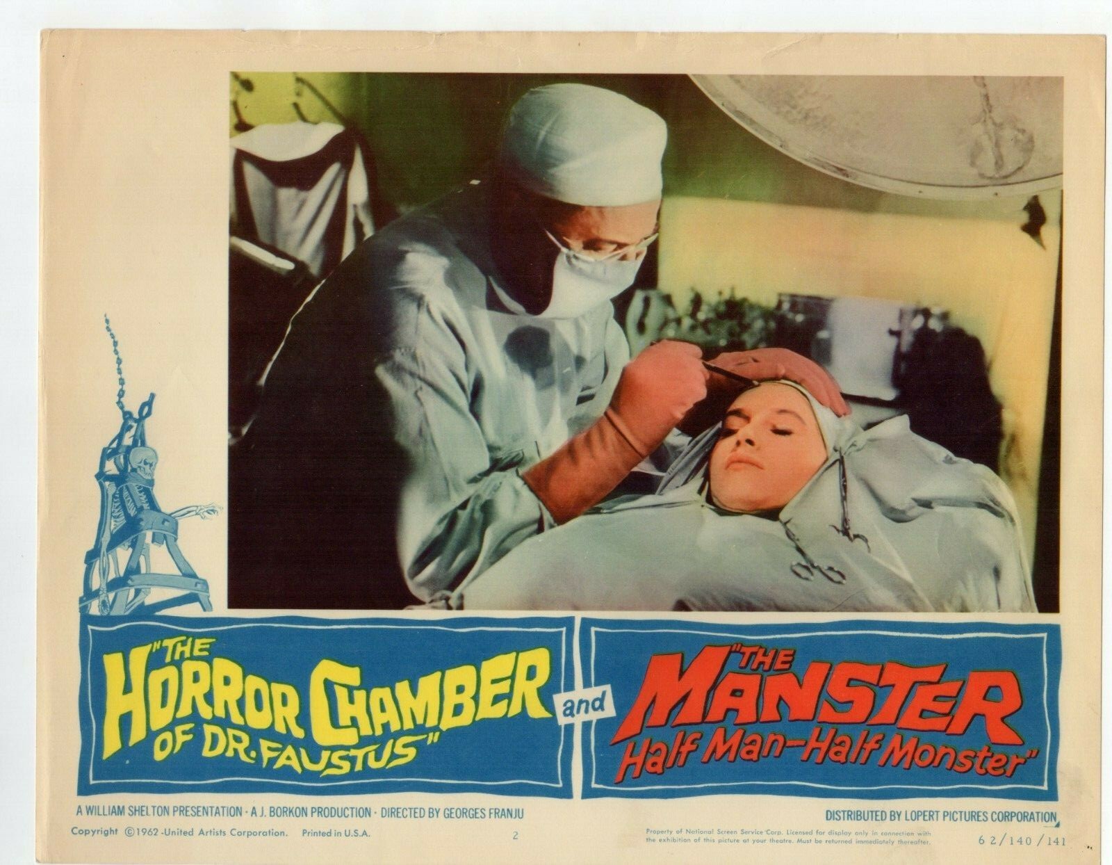 THE MANSTER HALF MAN-HALF MONSTER 1962 ORIG 11X14 LOBBY CARD LC3749 | eBay