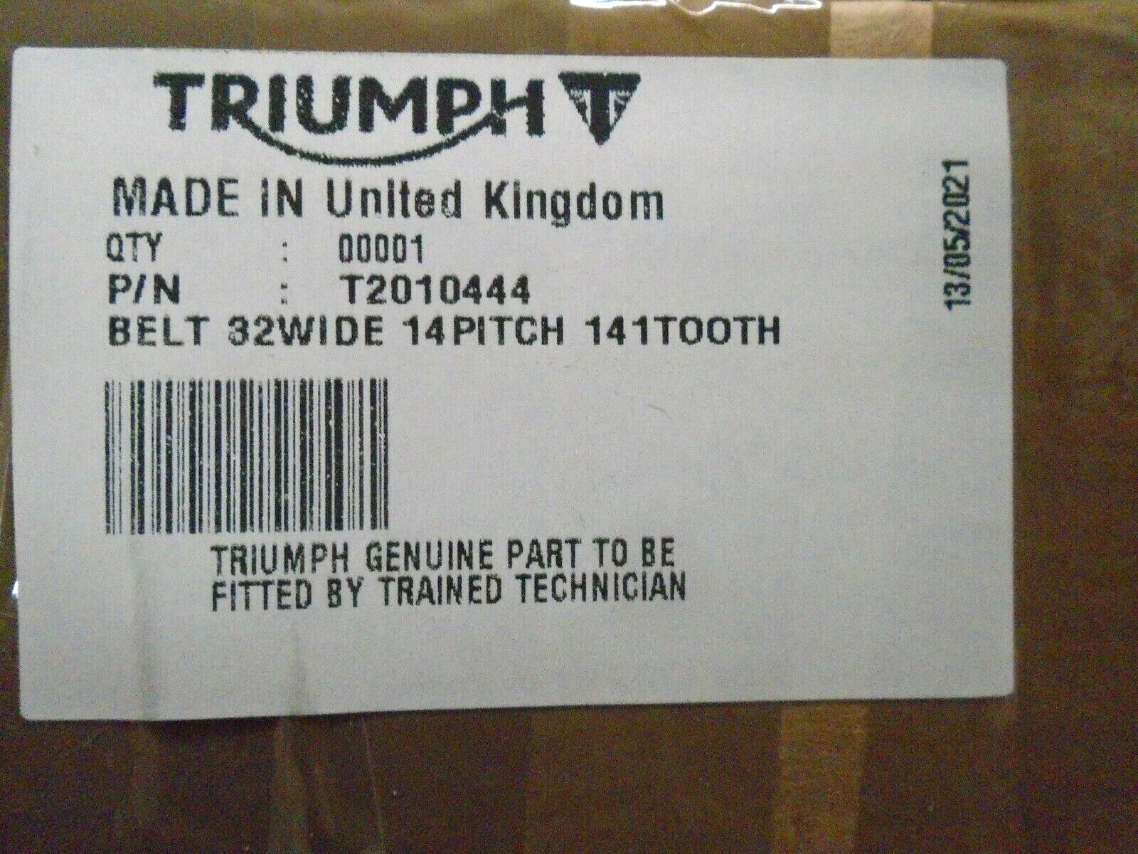 Triumph Thunderbird 1600-1700 OE Drive Belt, 32 Wide 14 Pitch 141 Tooth ...