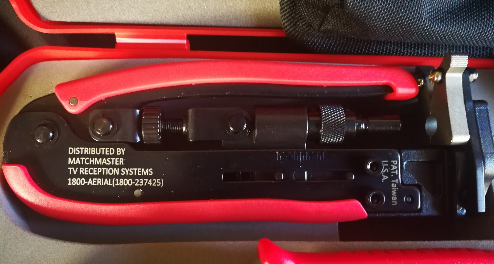 MATCHMASTER Professional Coaxial Cable RG6 Compression Tool Kit 08MM ...