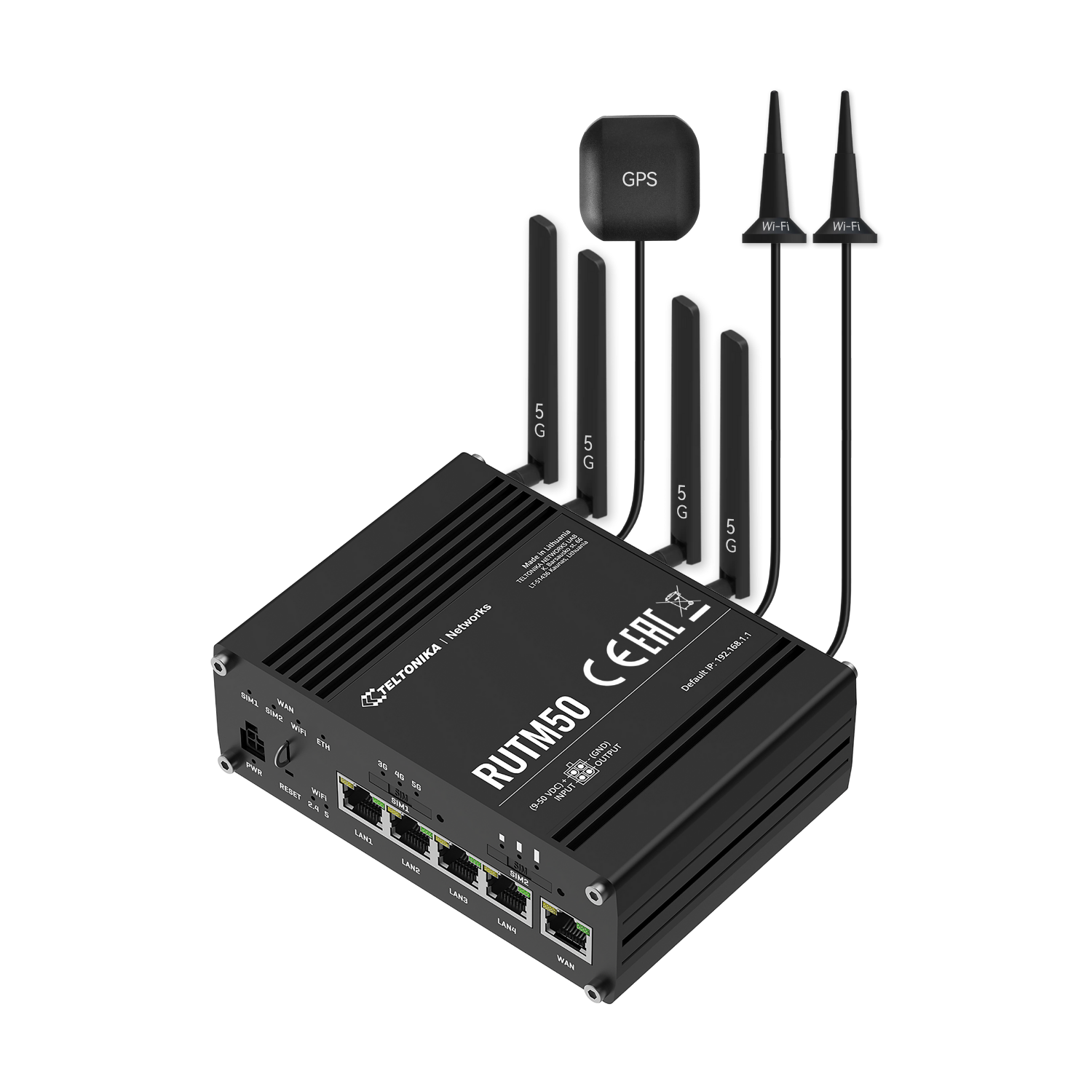 Teltonika RUTM50 5G SA /NSA Dual SIM Industrial Cellular Router | eBay