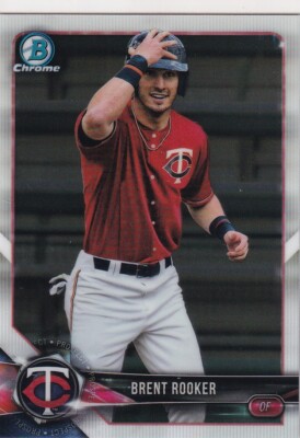 2018 BOWMAN CHROME PROSPECTS RC BRENT ROOKER OAKLAND ATHLETICS ROOKIE ...