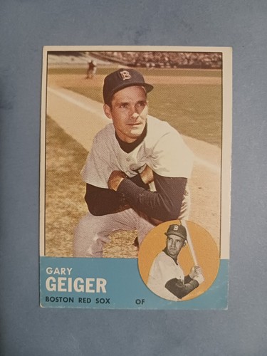 Gary Geiger 1963 Topps Baseball Series 7 #513 Boston Red Sox | eBay