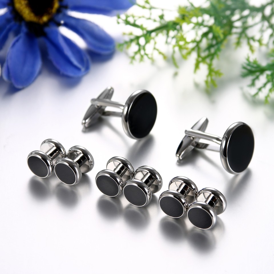 Mens Classical Shirt Tuxedo Cufflinks Wedding Party Buttons Cuff Links Studs Set | eBay