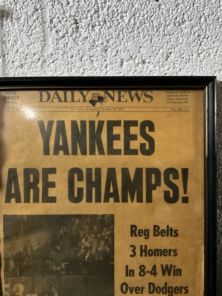 Vintage NY Yankees News Paper Article | eBay